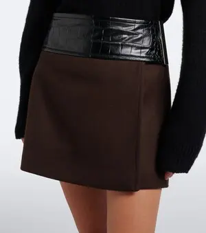 Sportmax Virgin Wool Wrap Skirt