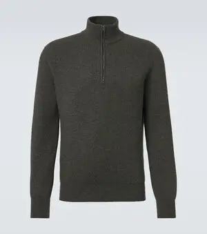 Agnona Cashmere Half-zip Sweater - Green