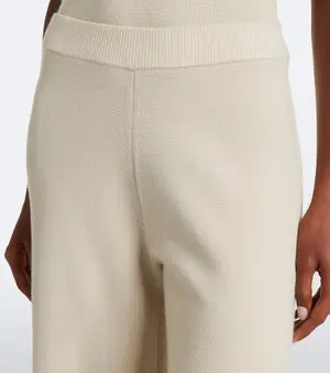 Max Mara Wool And Cashmere Wide-leg Pants