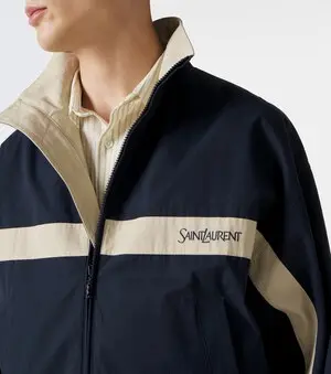 Saint Laurent Cotton Canvas Blouson Jacket