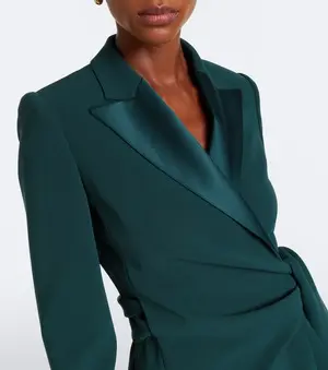 Max Mara Elegante Cady Wrap Blazer