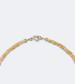 SUZANNE KALAN 18kt Pendant Necklace With Opals And Diamonds
