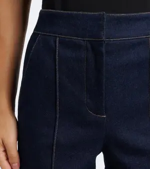 Veronica Beard Kimra Cropped Flared Jeans