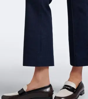 Veronica Beard Kimra Cropped Flared Jeans