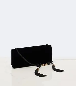 Saint Laurent Kate Small Leather-lined Velvet Clutch