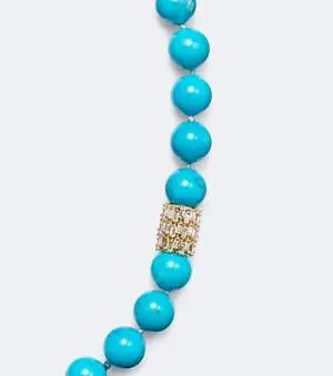 SUZANNE KALAN 18kt Necklace With Turquoise And Diamonds