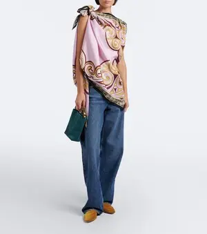 La DoubleJ Kells Printed Silk Twill Top
