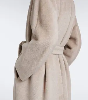 Max Mara Alpaca And Wool Wrap Coat