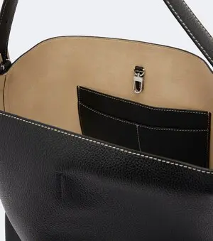 TOTEME Belted Medium Leather Tote Bag