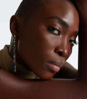 SUZANNE KALAN 18kt Gold Drop Earrings With Gemstones