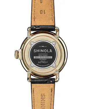 Shinola Runwell 3hd Leather Strap Watch, 36mm
