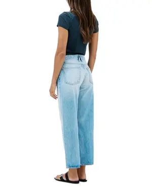 SLVRLAKE Hunter Mid Rise Straight Jeans