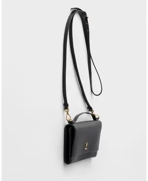 Prada Leather Wallet With Shoulder Strap