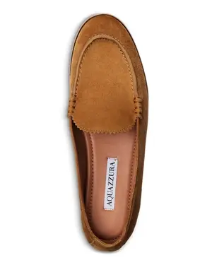 AQUAZZURA College Moccasin Flats - Camel
