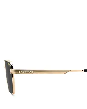 Carrera Eyewear Rectangular Double Bridge Sunglasses, 54mm