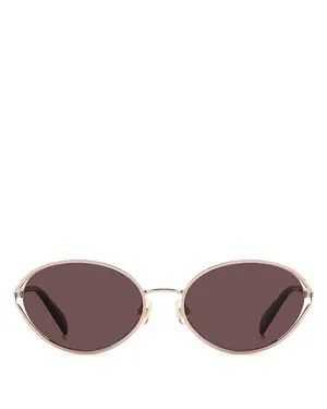 Kate Spade New York Adina Oval Sunglasses, 54mm