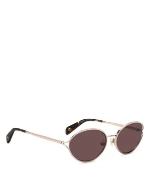 Kate Spade New York Adina Oval Sunglasses, 54mm