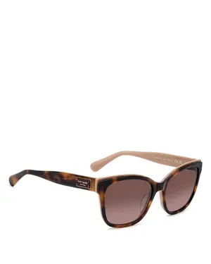 Kate Spade New York Fatimah Rectangular Sunglasses, 55mm