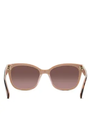 Kate Spade New York Fatimah Rectangular Sunglasses, 55mm