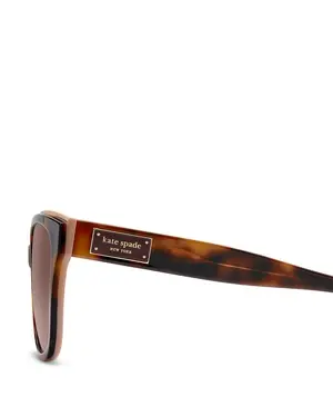 Kate Spade New York Fatimah Rectangular Sunglasses, 55mm