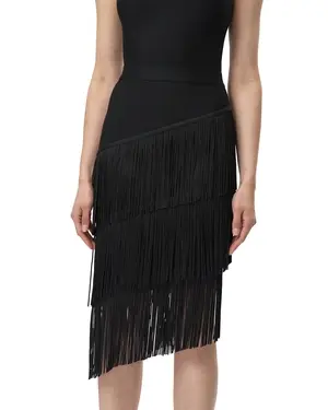 Herve Leger The Cassi Fringe Hem Dress