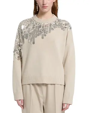 Marella Mllcalcio Wool Sweater - Turtledove