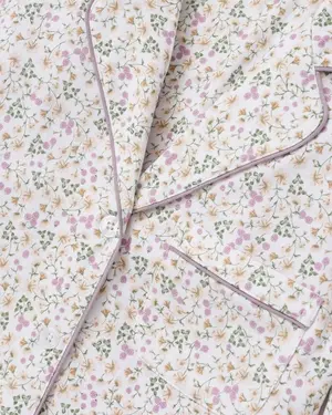 PETITE PLUME Cotton Printed Long Pajama Set