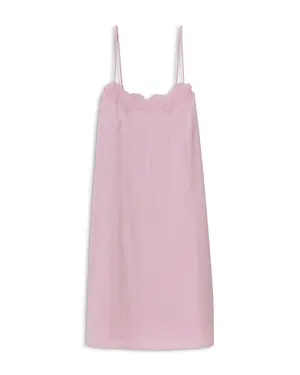 PETITE PLUME Cotton Voile Fleur Slip - Lilac