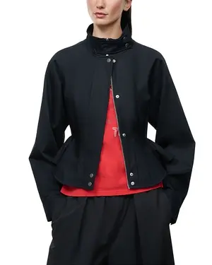 Staud Archie Peplum Jacket - Black