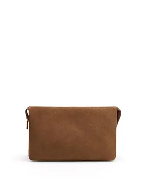 Cuyana Suede Tria Clutch