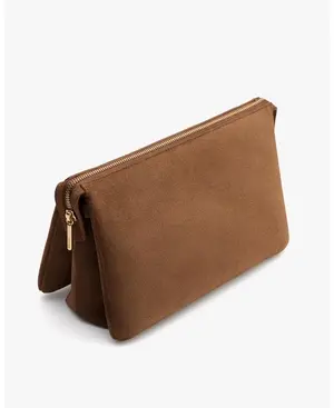 Cuyana Suede Tria Clutch