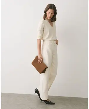 Cuyana Suede Tria Clutch