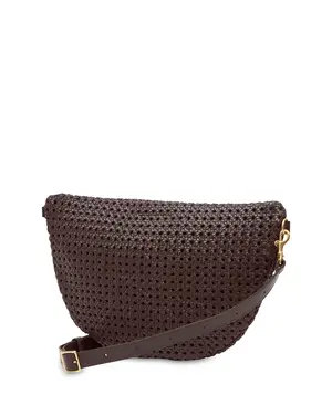 Clare V. Large Woven Leather Fanny Pack