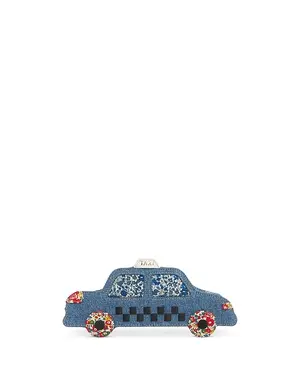 Stoney Clover Lane Mini Taxi Cab Pouch In Liberty Fabric - Multi