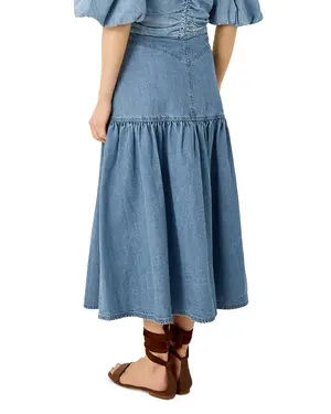 MARIE OLIVER Sophie Cotton A Line Midi Skirt