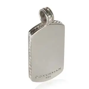 David Yurman Sterling Silver Tag Pendant