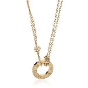 Cartier Yellow Gold Diamond Love Necklace - Yellow_gold
