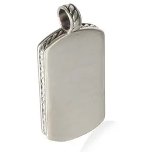 David Yurman Sterling Silver Tag Pendant