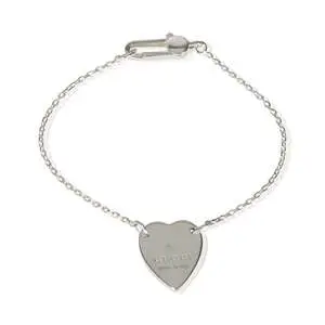 Gucci Sterling Silver Trademark Heart Bracelet - Sterling_silver