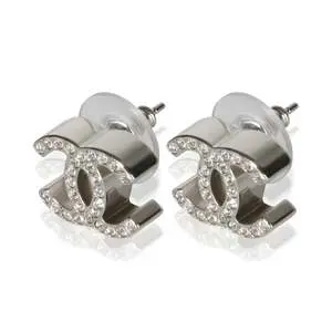Chanel 2026 Strass Cc Earrings - Palladium_plated