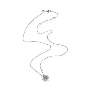 David Yurman Sterling Silver Diamond Starburst Pendant