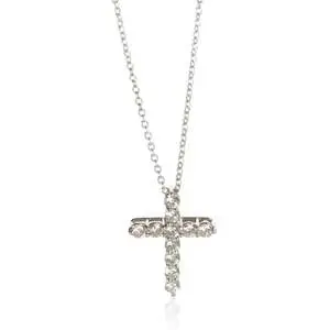 Tiffany & Co. Diamond Cross Pendant - Platinum