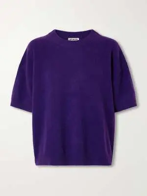 Staud Sorrento Cashmere Sweater - Purple