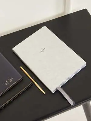 Smythson Soho 2027 Metallic Leather Diary
