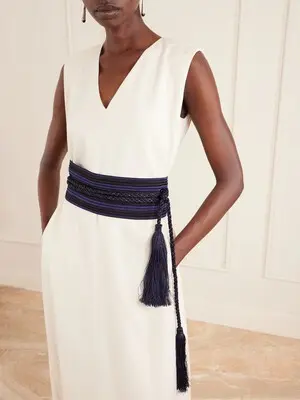 Le Sundial Vesper Tasseled Striped Cord Belt