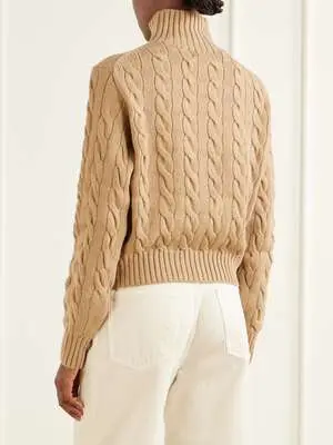 Polo Ralph Lauren Cable-knit Wool And Cashmere-blend Turtleneck Sweater