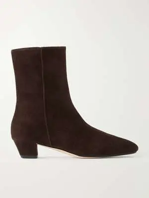 AeydĒ Yasmin 35 Leather Ankle Boots - Chocolate