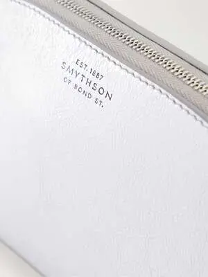 Smythson Metallic Leather Cosmetic Case