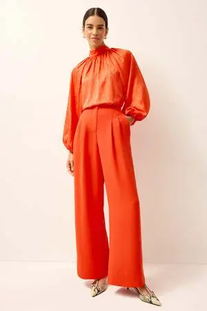 MARIE OLIVER Silk Moiré Oryan Blouse