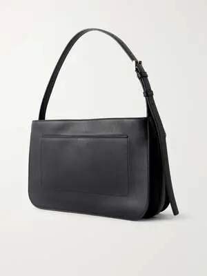 FERRAGAMO Cara Leather Shoulder Bag - Black